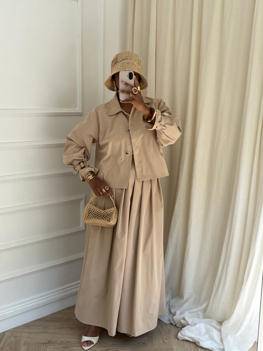 SET VALORIA CAMEL CLAIR – MAYSSA MODEST FASHION